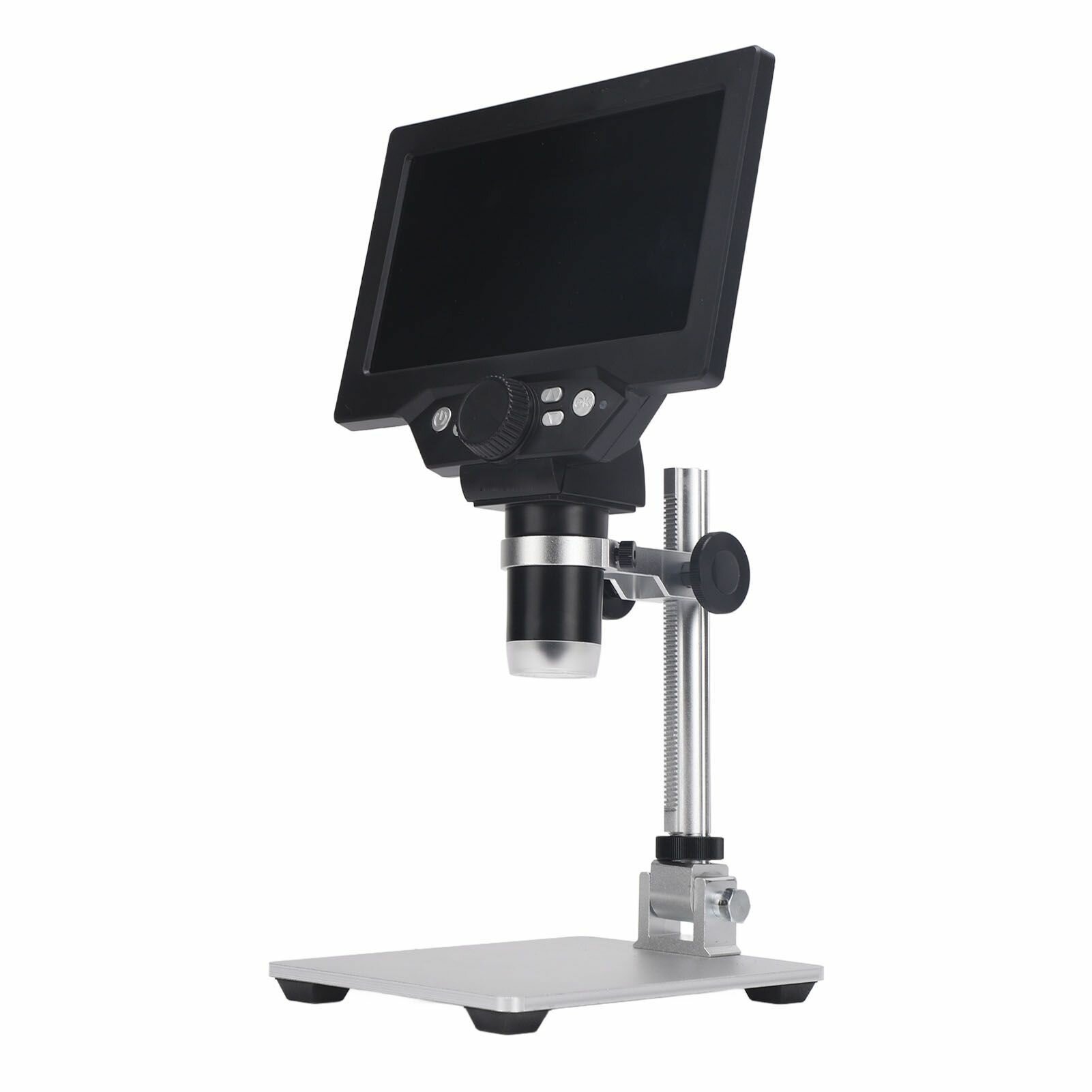 Цифровой микроскоп LCD 7 дюймов с увеличением 1200X и 12MP для ремонта телефонов и часов, 8 настраиваемых LED ламп