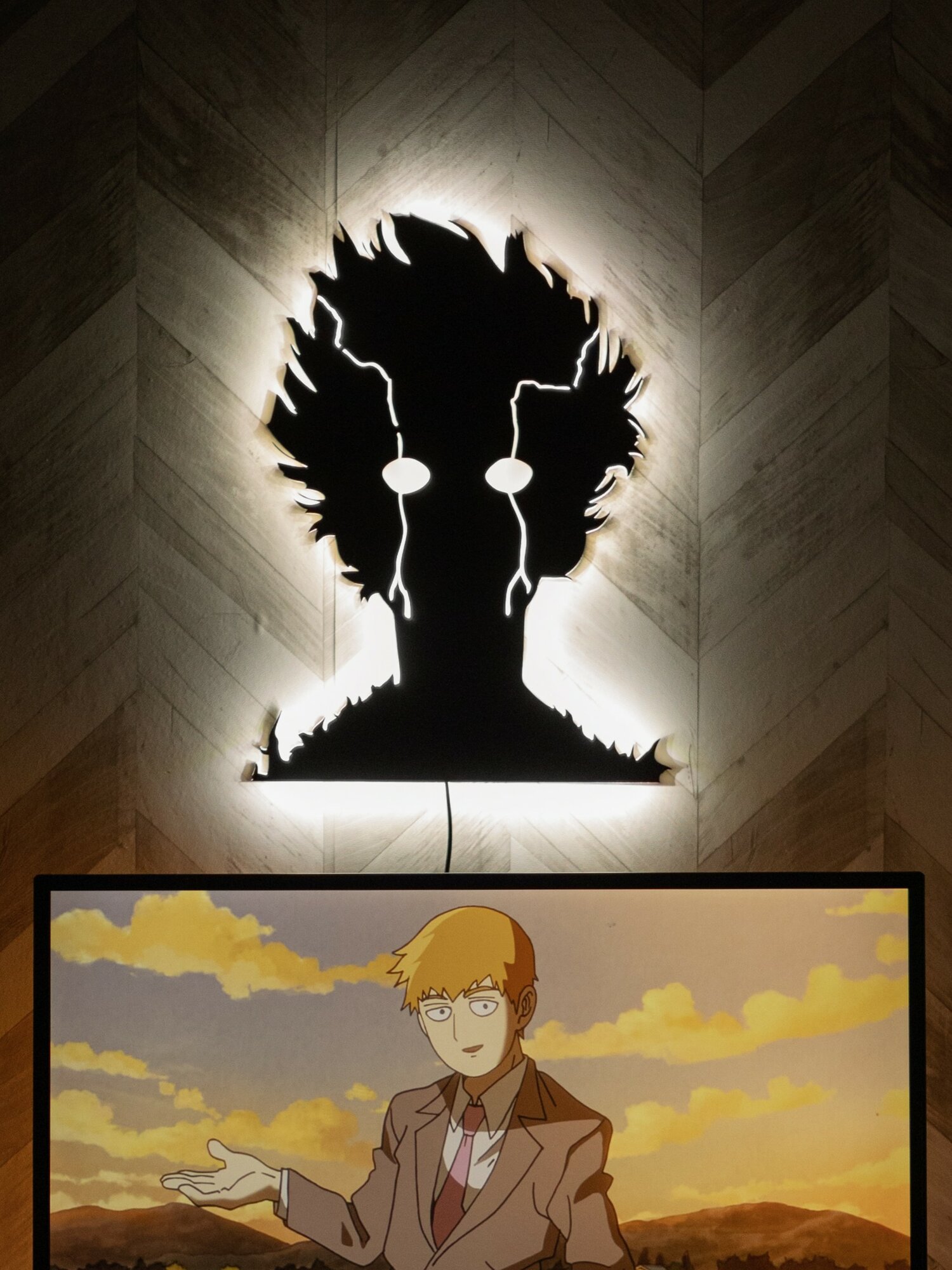 Настенный светильник по аниме сериалу Моб Психо 100/Mob Psycho 100