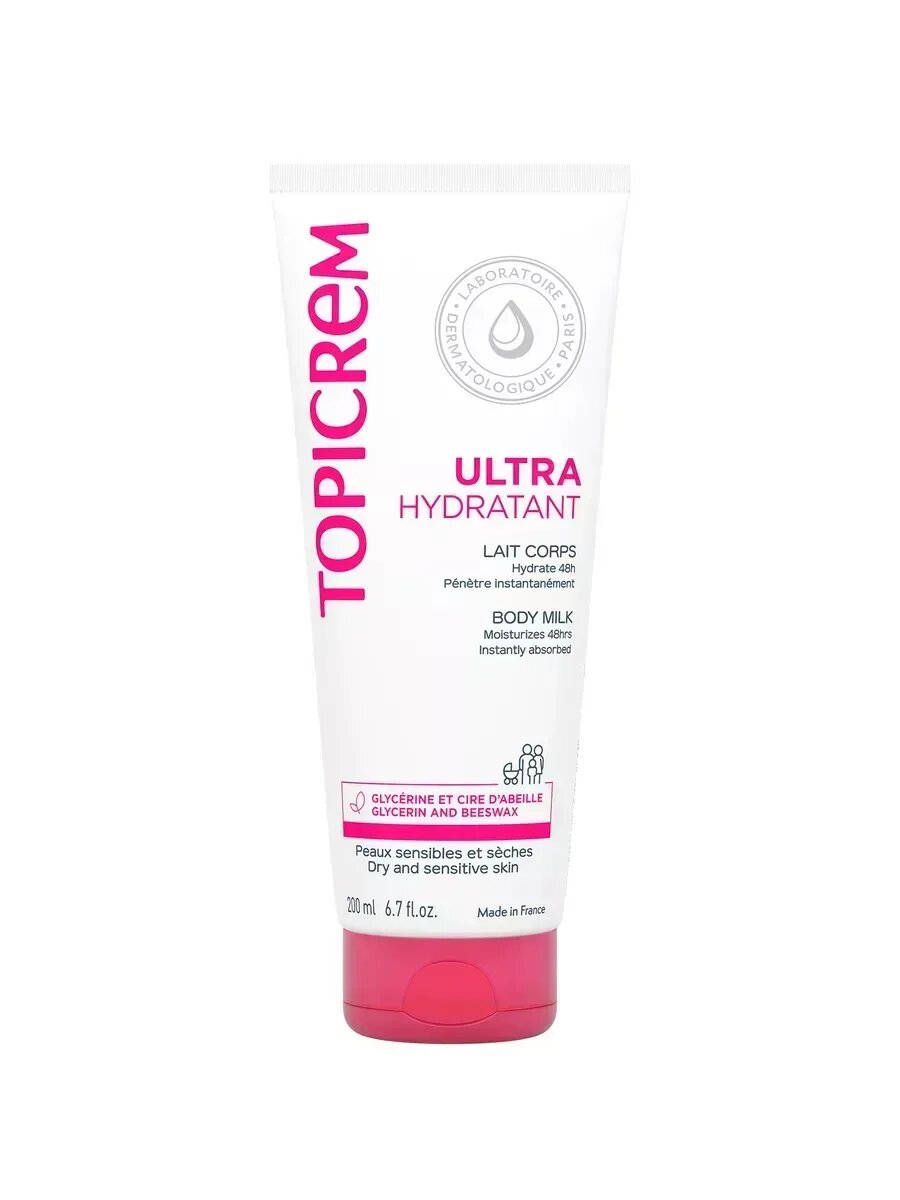 Topicrem Ультра-увлажняющее молочко для тела 200мл