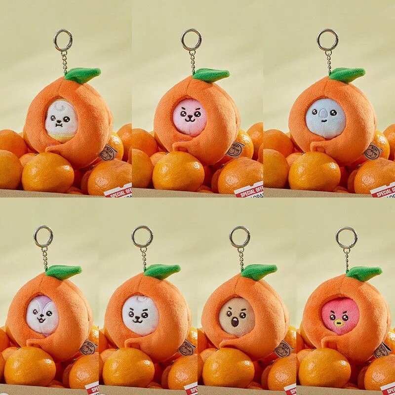 Мягкая игрушка BT21 SHOOKY, Персонажи и герои, 10 см, Плюш, Оранжевый — фото 1