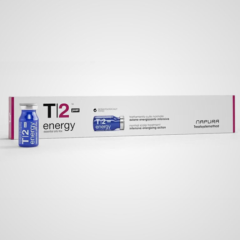 Ампулы-флаконы для нормальной кожи головы после шампуня T2 12 х 8 мл Napura Energy Post Ampoules Ампулы 12 х 8 мл