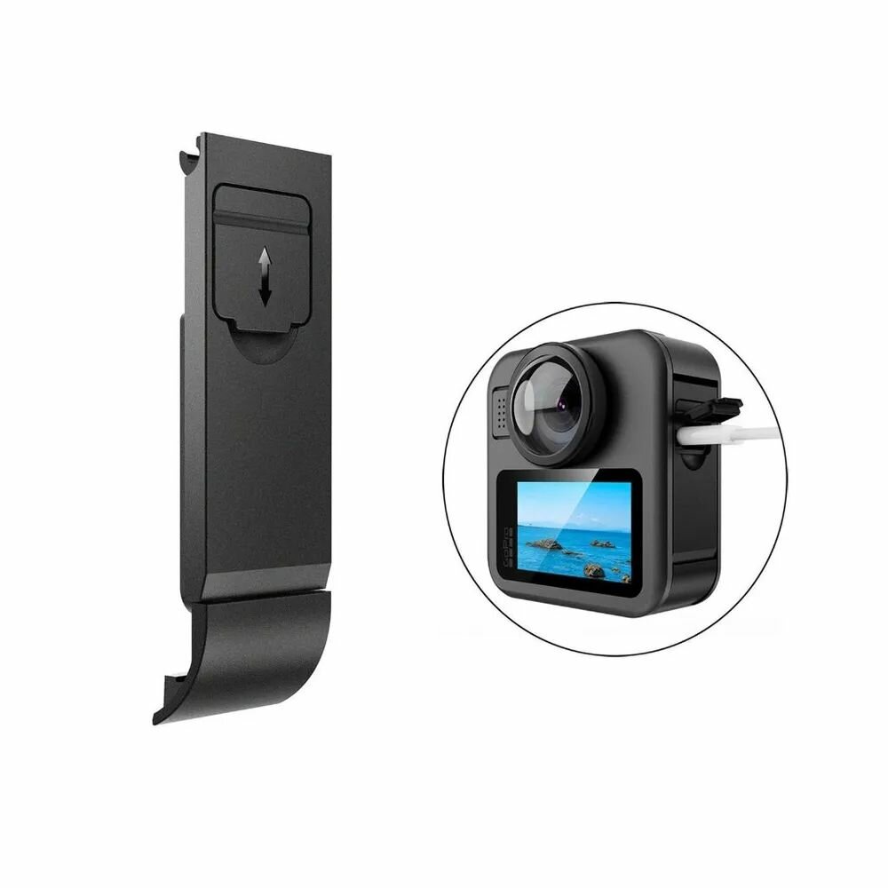 Подходит для панорамной камеры GoPro MAX2 со стороны зарядки водонепроницаемой крышки батарейного отсека