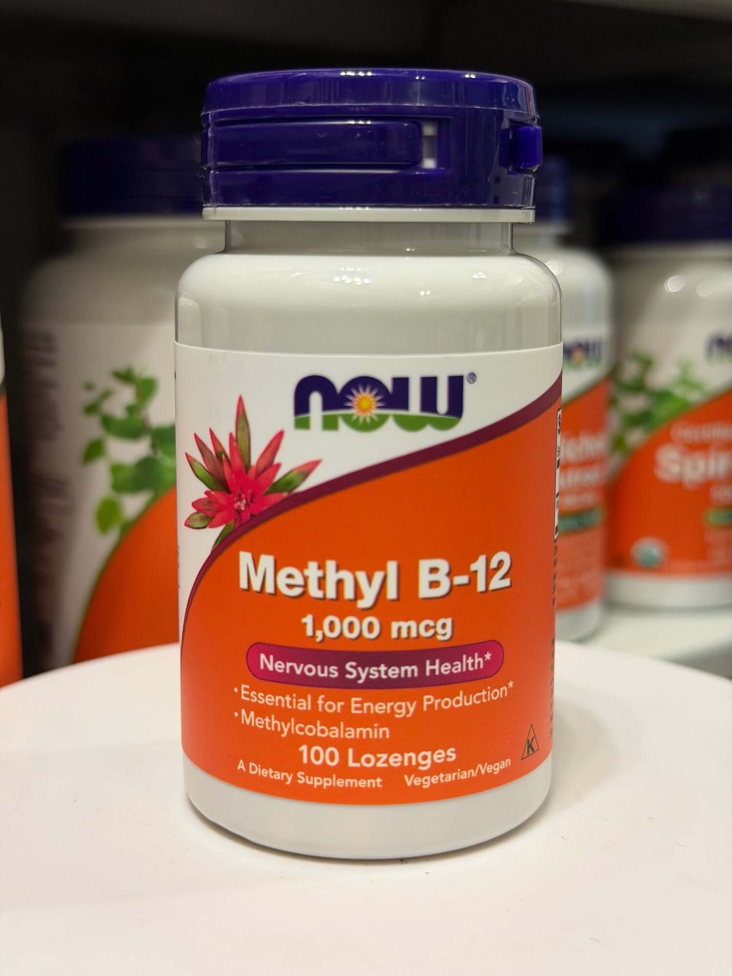 NOW Methyl B-12 1000 mcg - метилкобаламин для энергии, нервной системы и обмена веществ, 100 таблеток для рассасывания