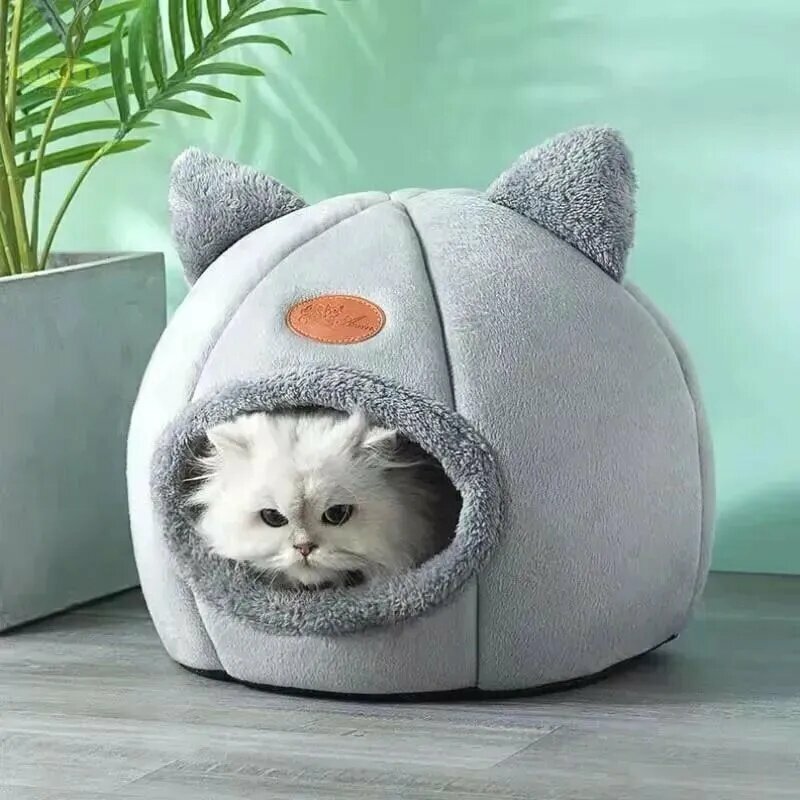 Круглая кровать для кошки