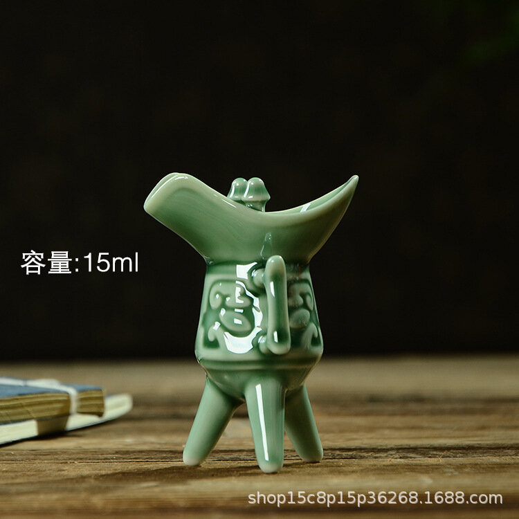 Винтажная керамическая чаша для вина, кубок из целадона, белая винная чаша, хайболл, чаша для спиртных напитков, набор для вина, разделитель для вина, древний стиль, креативная подарочная коробка