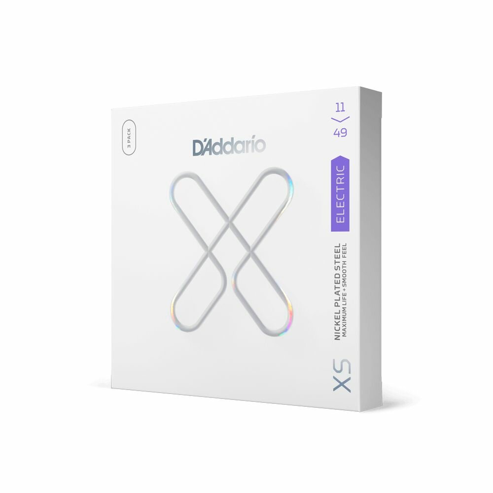 XSE1149-3P XS Nickel Струны для электрогитары, никелированные, 11-49, 3 комплекта, DAddario