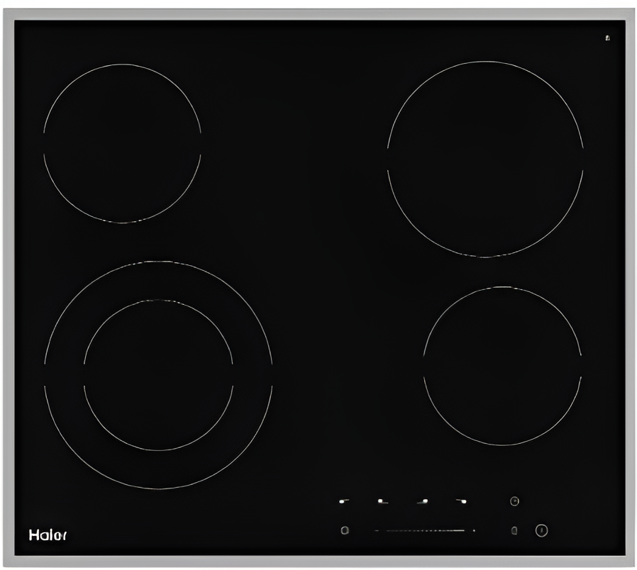 Электрическая варочная панель Haier HHX-C64TDFB, Hi-Light нагрев, Слайдерное управление