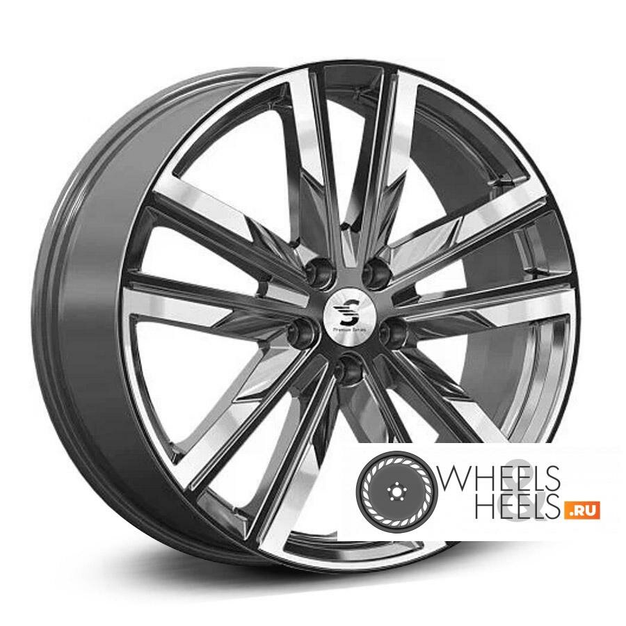 Диск Premium Series КР014 Geely Tugella 20x8 5x108 et46 dia63.35 Графитовый глянцевый с полированной лицевой поверхность