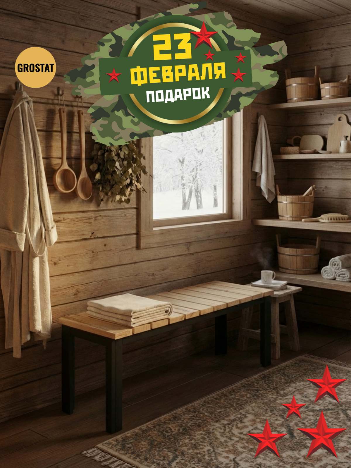 Скамейка садовая LAMELL, желтая, лавка дачная, скамья для дома, для сада, гростат