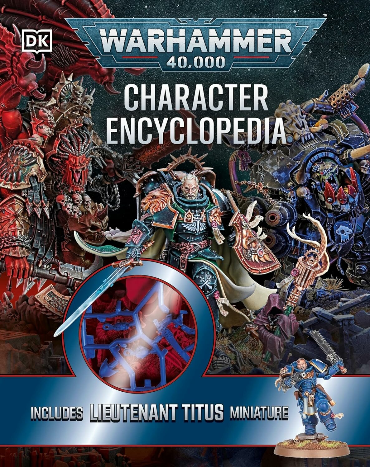 Warhammer 40000 Character Encyclopedia книга-артбук / (миниатюра в комплекте) Оригинал от DK