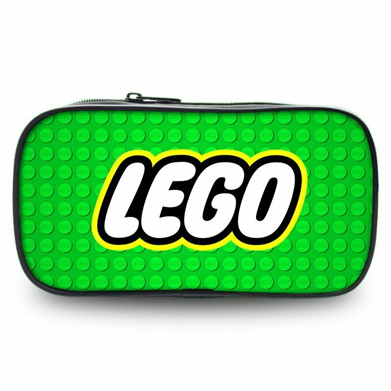 Канцелярский пенал Lego с логотипом для мальчиков и девочек, большой вместимости, для детей детского сада, средней и старшей школы, с возможностью персонализации.
