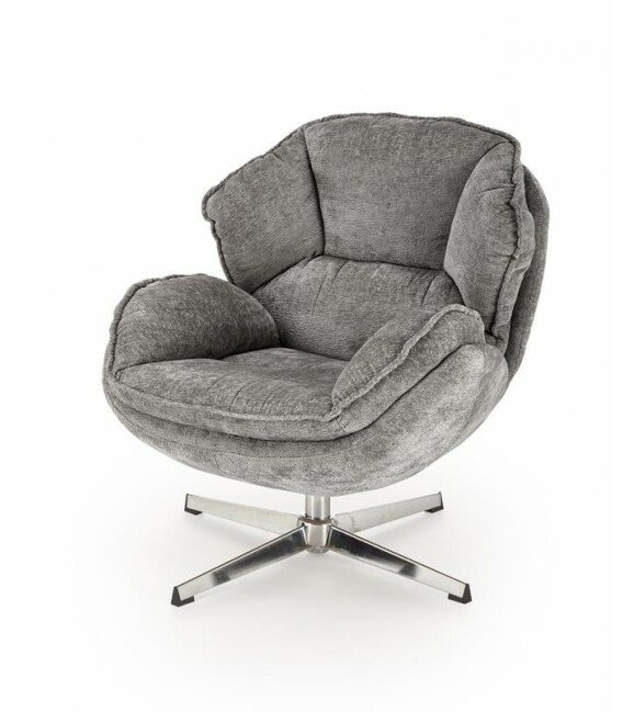 Кресло HALMAR GUIDO серый/хром