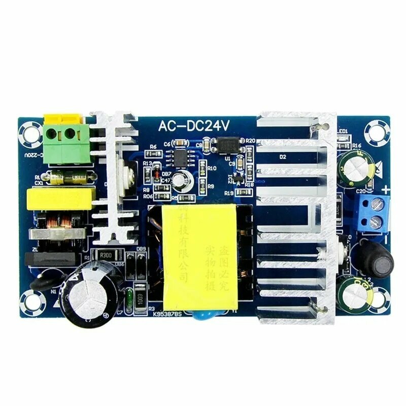 AC 110V 220V to DC 24V 6A AC-DC Импульсный блок питания Модуль платы понижающего преобразователя 100 Вт XK-2412-24 Источник постоянного тока