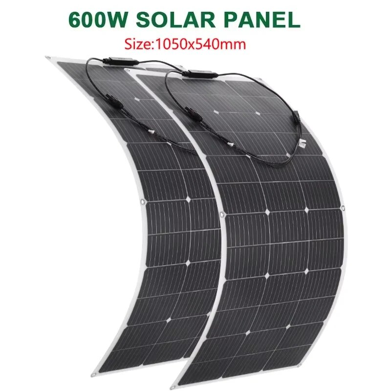 Гибкая солнечная панель luxuglow 600 Вт PET 600W 1050x540mm