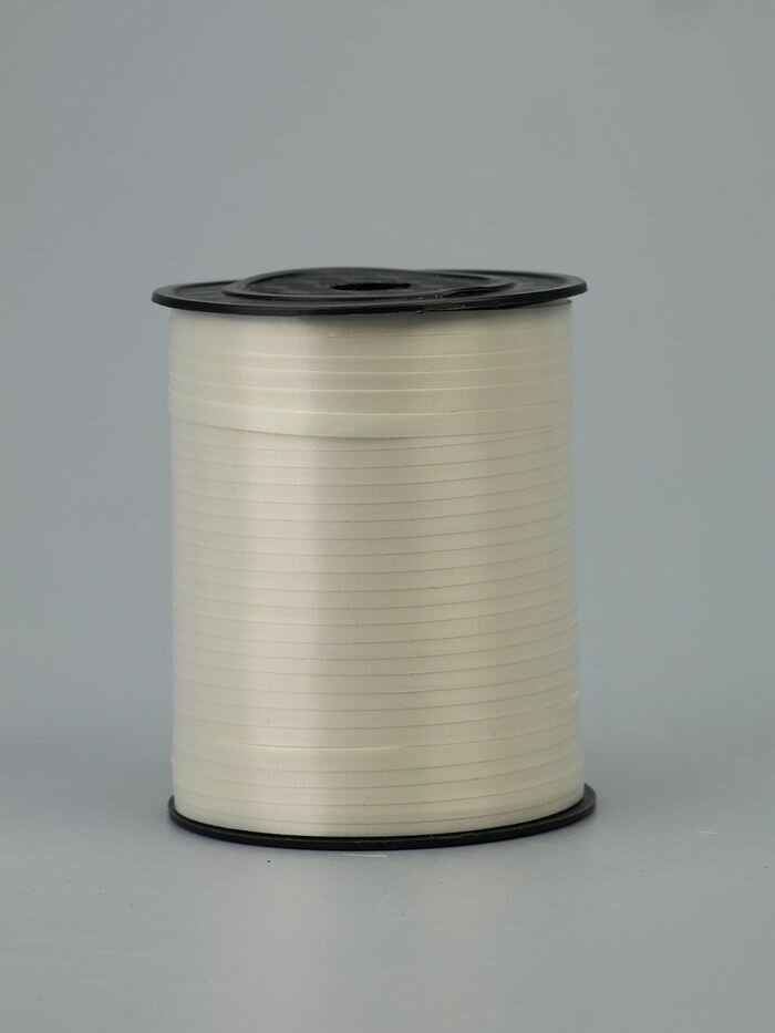 Лента для декора, подарков и шаров, шампань, 0.5 см 500 м