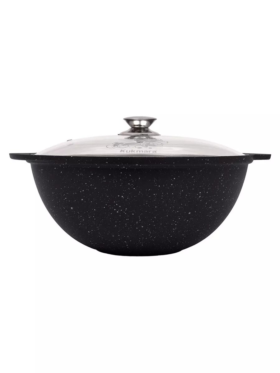 Казан Kukmara Мрамор алюминиевый, с антипригарным покрытием, 3,5 л