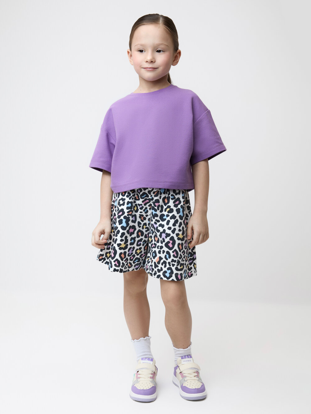 Шорты детские шорты с леопардовым принтом