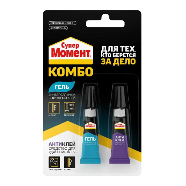 Клей Супер Момент Комбо" гель, 7 г