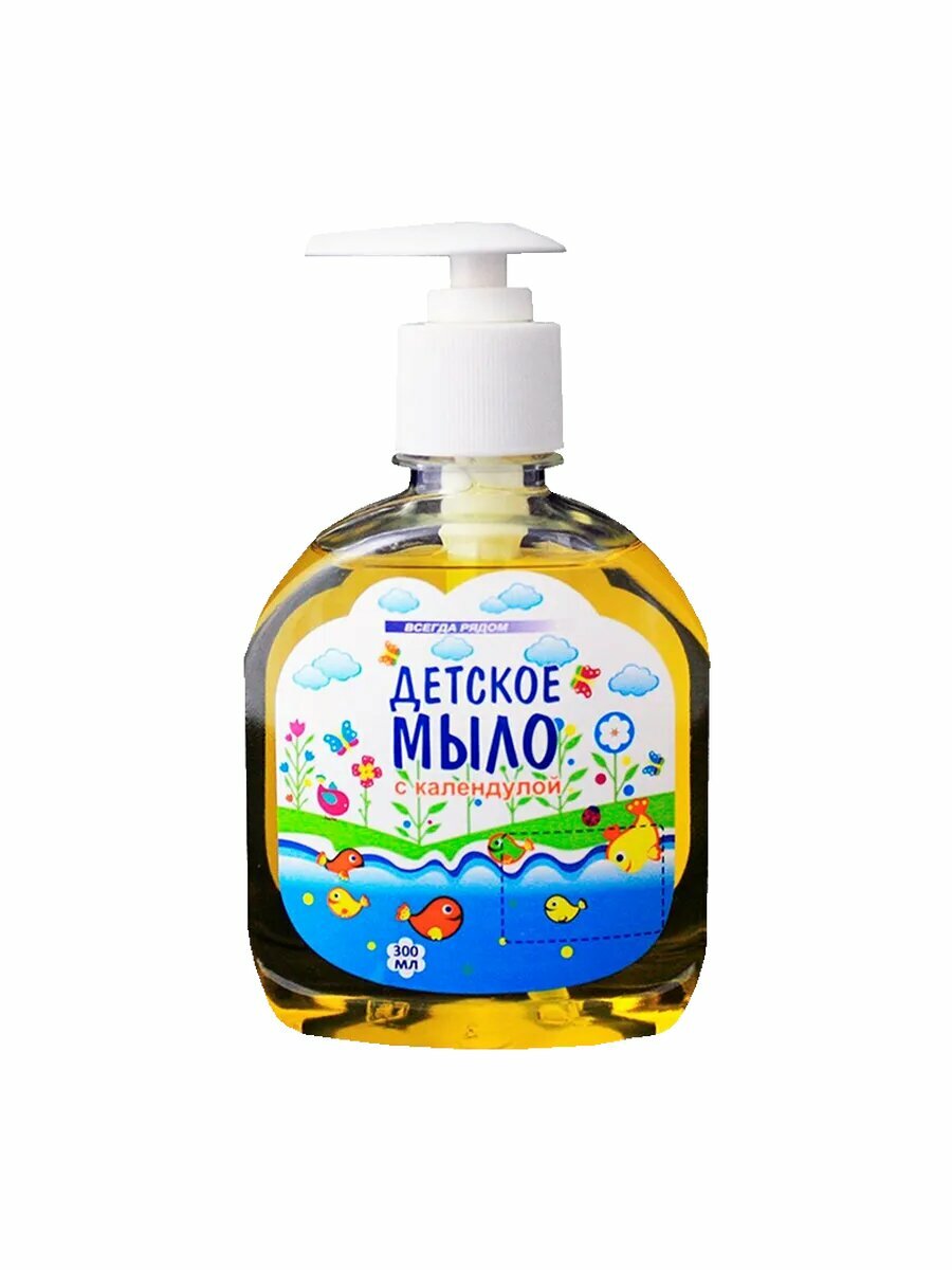 Жидкое мыло детское, мыло жидкое, с календулой, 300 мл, 1шт