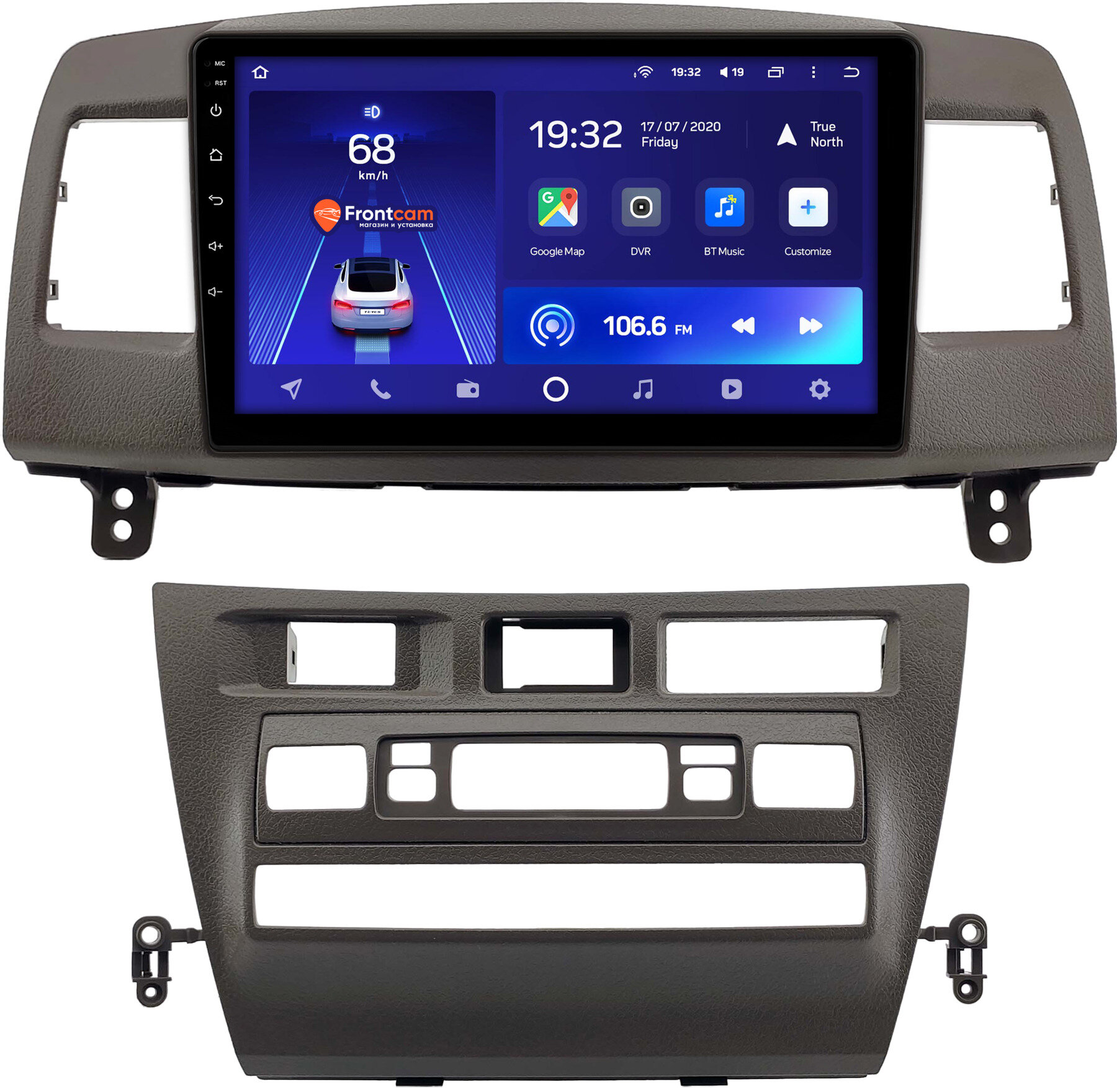 Штатная магнитола Toyota Mark 2 (X110) 2000-2007, Verossa 2001-2004 (авто без монитора, Тип 2) Teyes CC2L PLUS 2/32 9" RM-9-0559 Android 8.1 (DSP, IPS