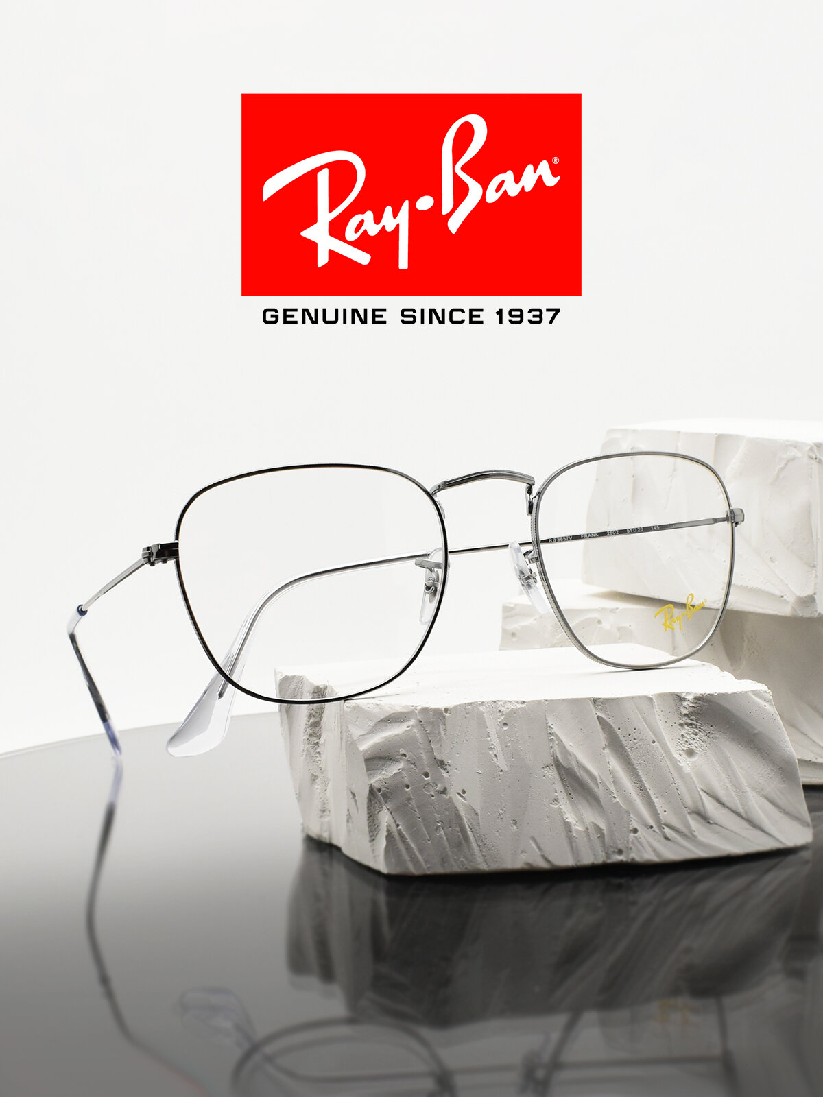 Оправа для очков Ray Ban RB 3857-V 2502 пол Мужской форма оправы Квадратная цвет оправы Серый