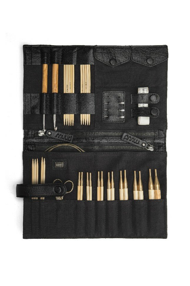 Органайзер для спиц "Canvas Billie" Muud, цвет черный, 19 х 14 см