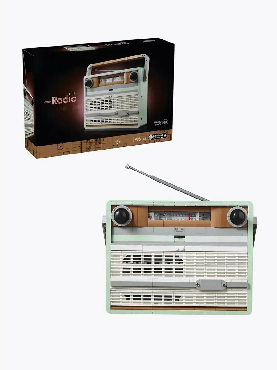 Конструктор 3D модель, Ретро радио, 91034