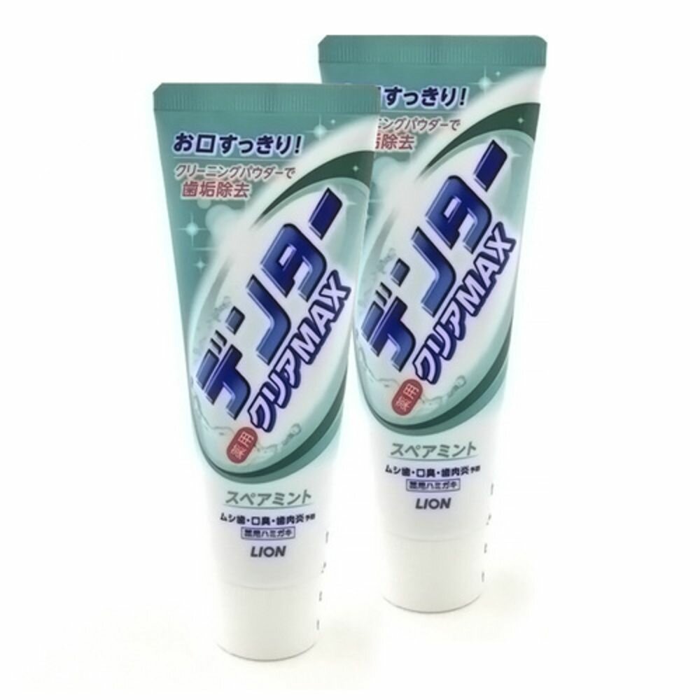 LION япония Зубная паста Натуральная мята Dentor Clear MAX Natural Mint, 140 г* 2 шт