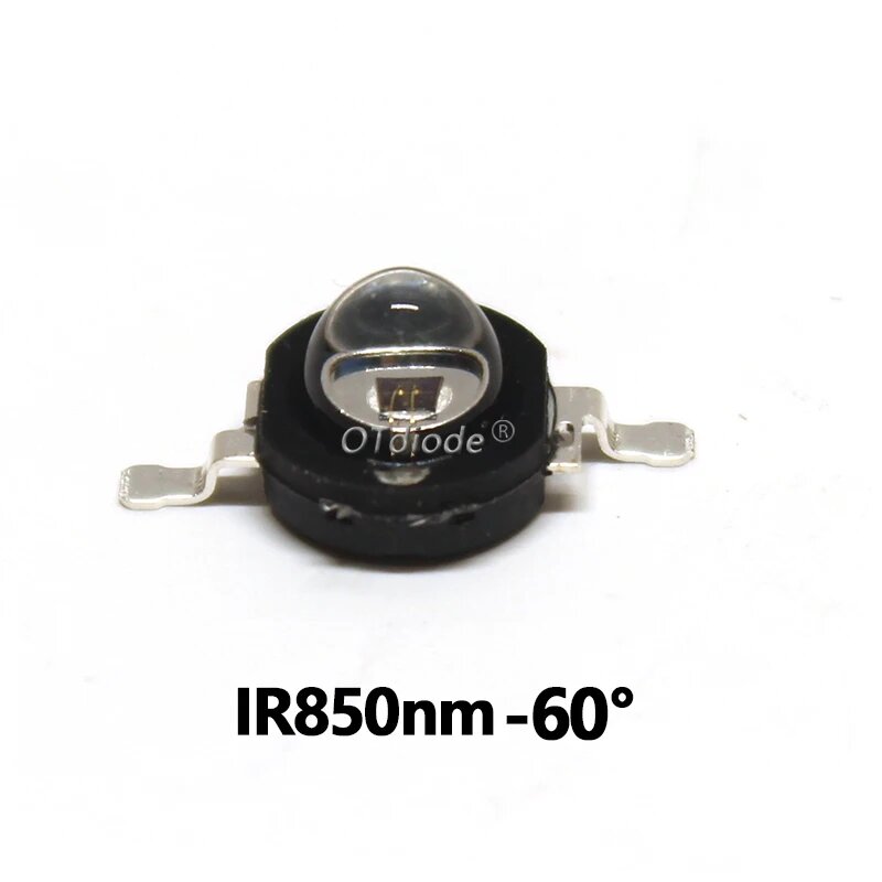 ИК-светодиод OTdiode 3 Вт Черный, 850nm 60degree, 10PCS