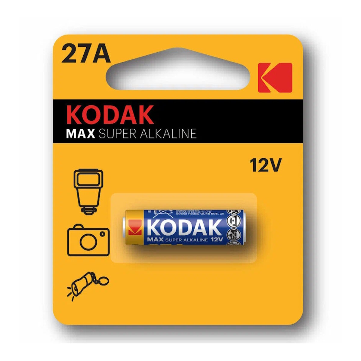 Батарейка 27A / MN27 12V для брелоков и сигнализаций KODAK MAX
