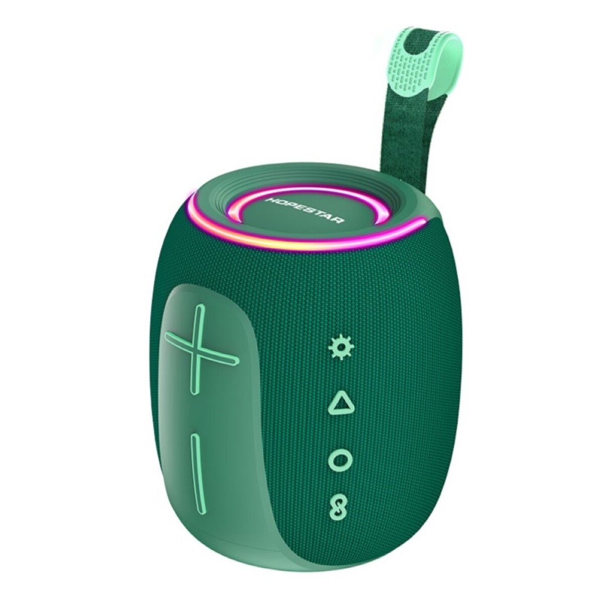 Колонка портативная HopeStar 15W P90 mini Green, 15 Вт, 3000 mAh