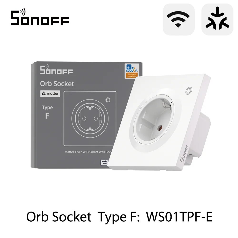 SONOFF WS01TPF-E Orb Розеточка