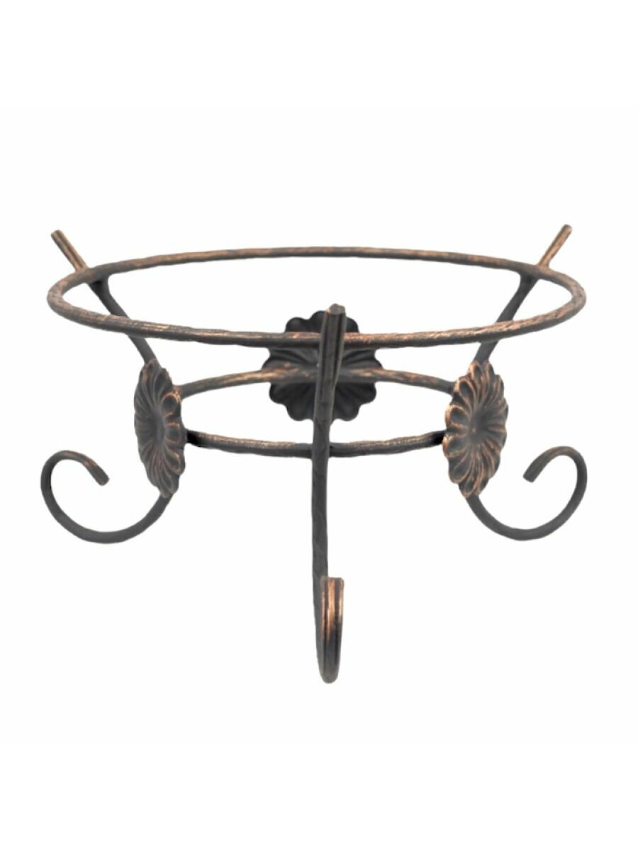 Подставка под садж Эконом с миской для топлива кованая, ручная работа