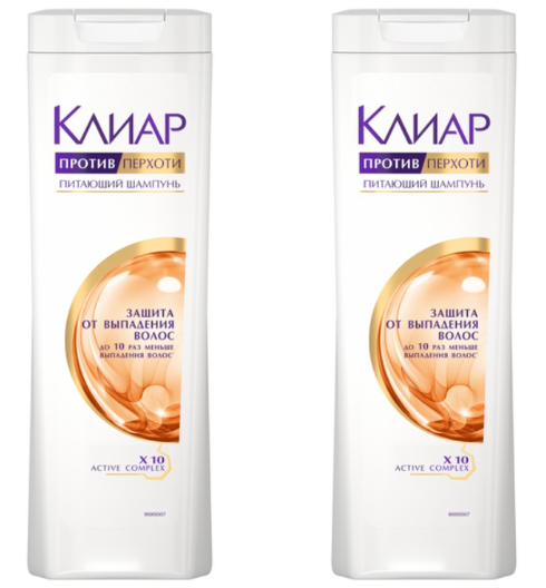 Клиар Шампунь Защита от выпадения волос, 400 мл, 2 шт.