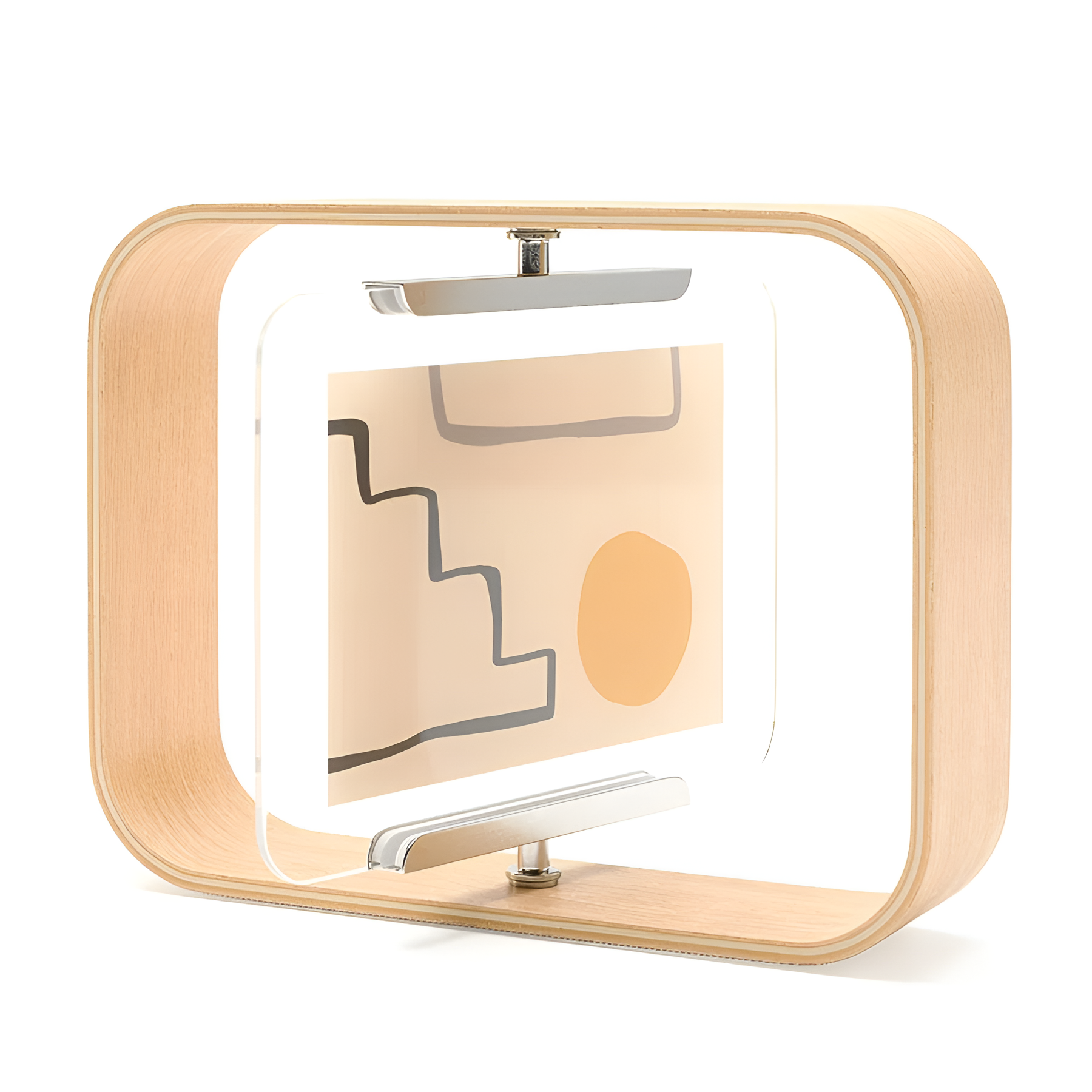 Фоторамка настольная двусторонняя Bellwood,16х22 см, натуральное дерево