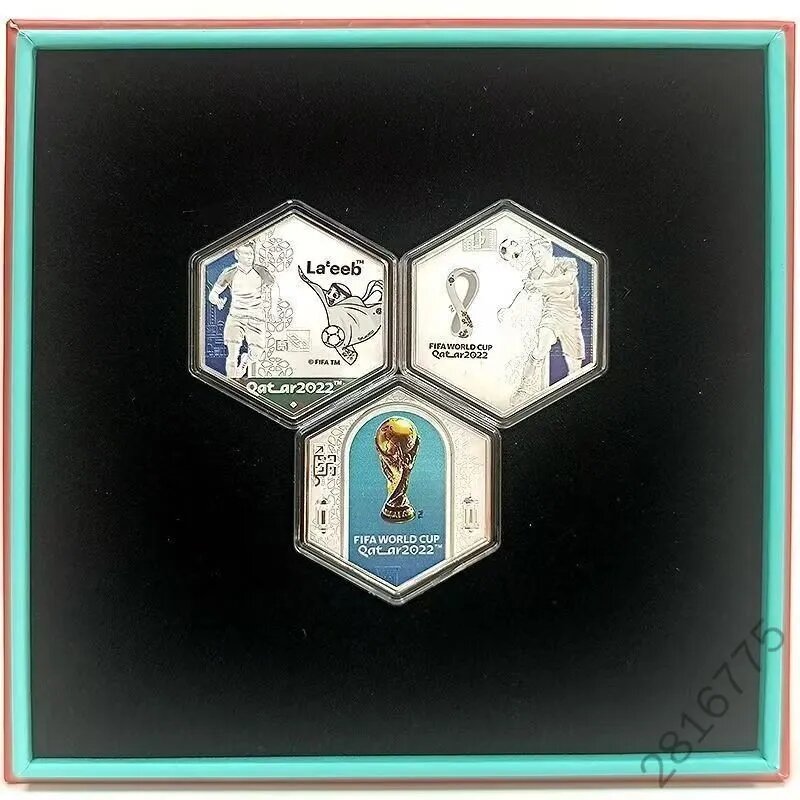 Коллекционная монета FIFA World Cup Qatar 2022 La'eeb Талисман Футбола