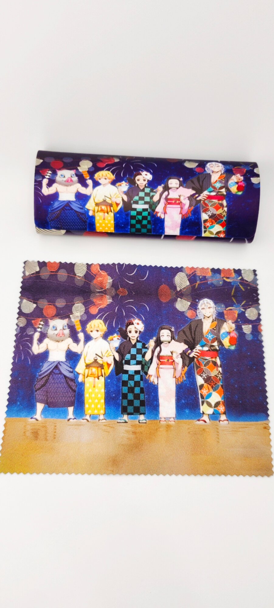 Футляр для очков Аниме 5 персонажей , детский, магнитный, из искусственной кожи