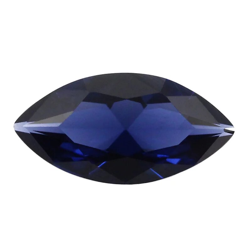 Синтетический камень Excellent Heart Nano 34# синий 3.5x7mm 50pcs