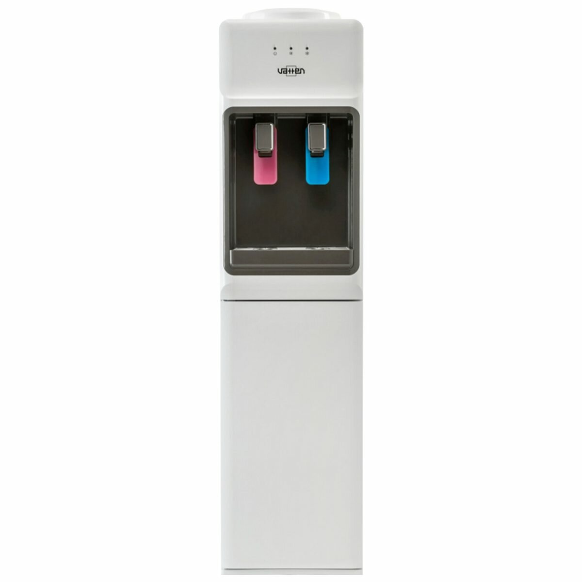 Кулер для воды Vatten V44WE, напольный, шкаф, 2 крана, белый (4582)