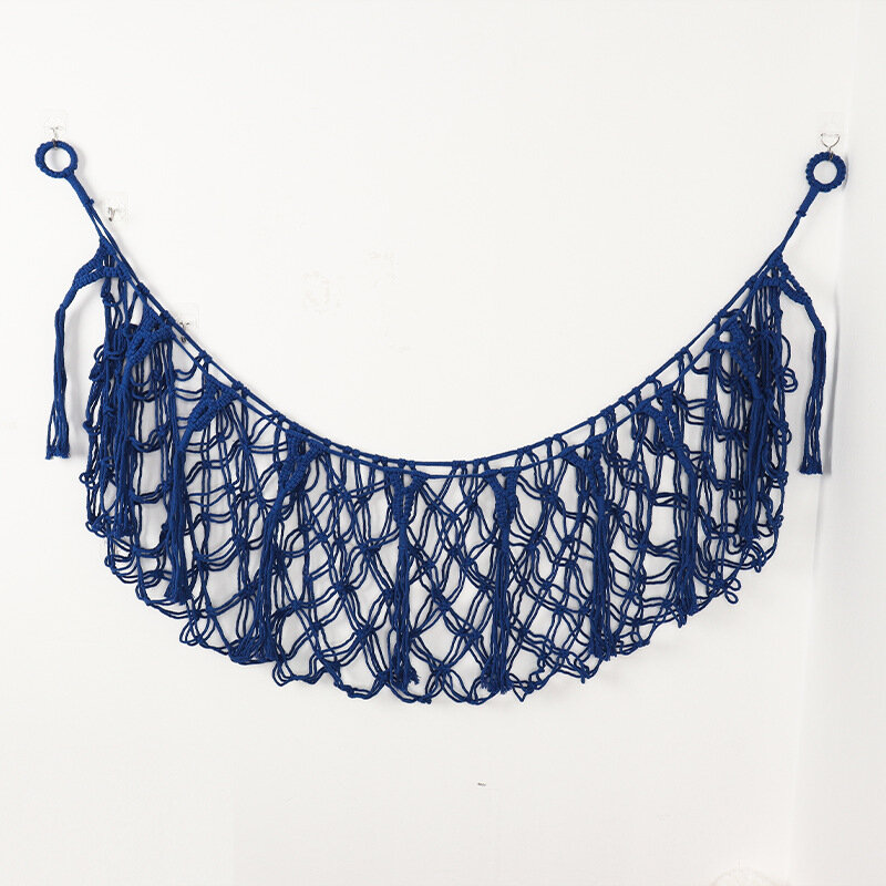 Сетчатая сумка для игрушек, плетеная в скандинавском стиле подвесная сетка для детской комнаты, угловая сетчатая сумка для хранения, сетчатая сумка для хранения игрушек в стиле "инс".