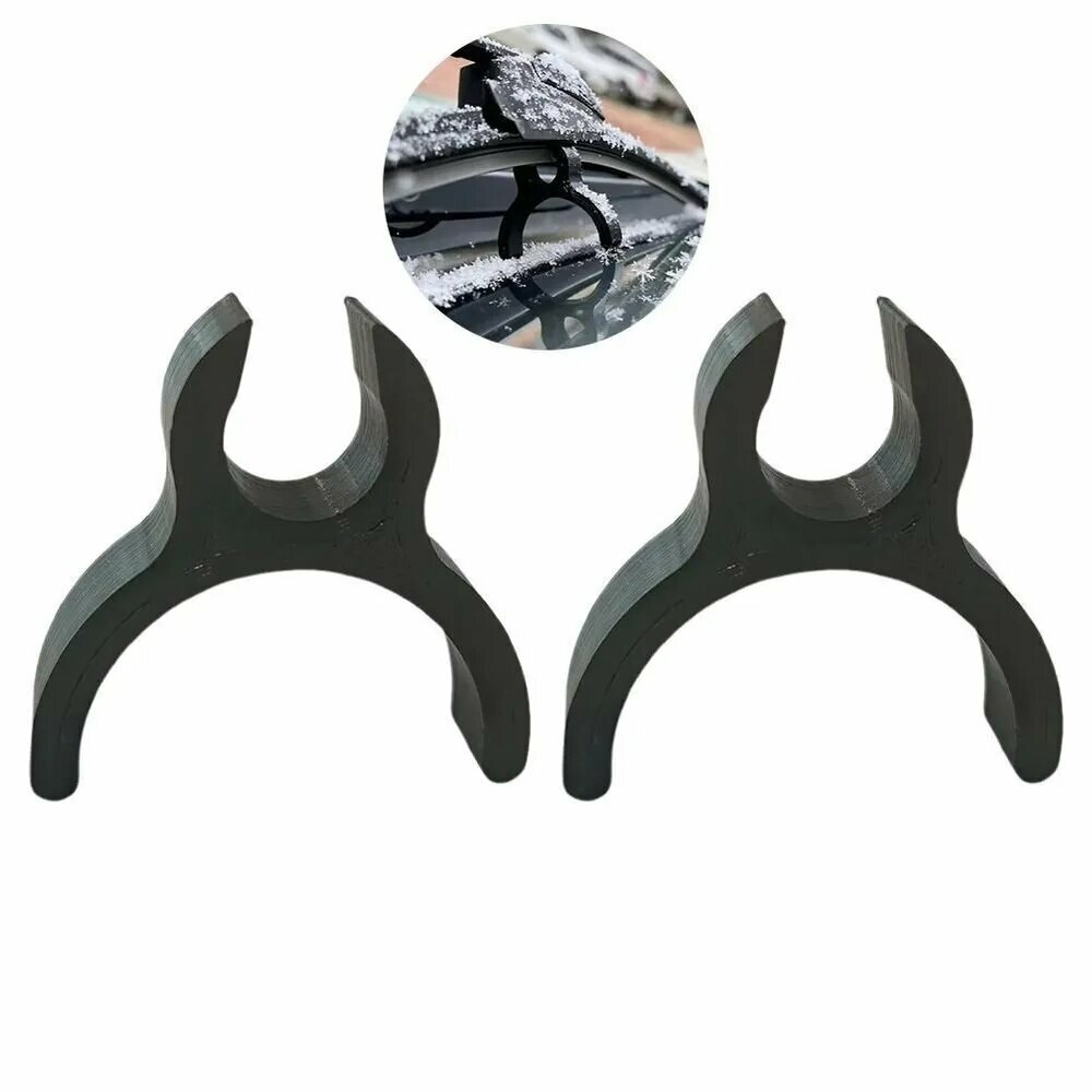 Подставки адаптеры под стеклоочистители дворники щетки от примерзания Анти-лёд чёрные классик