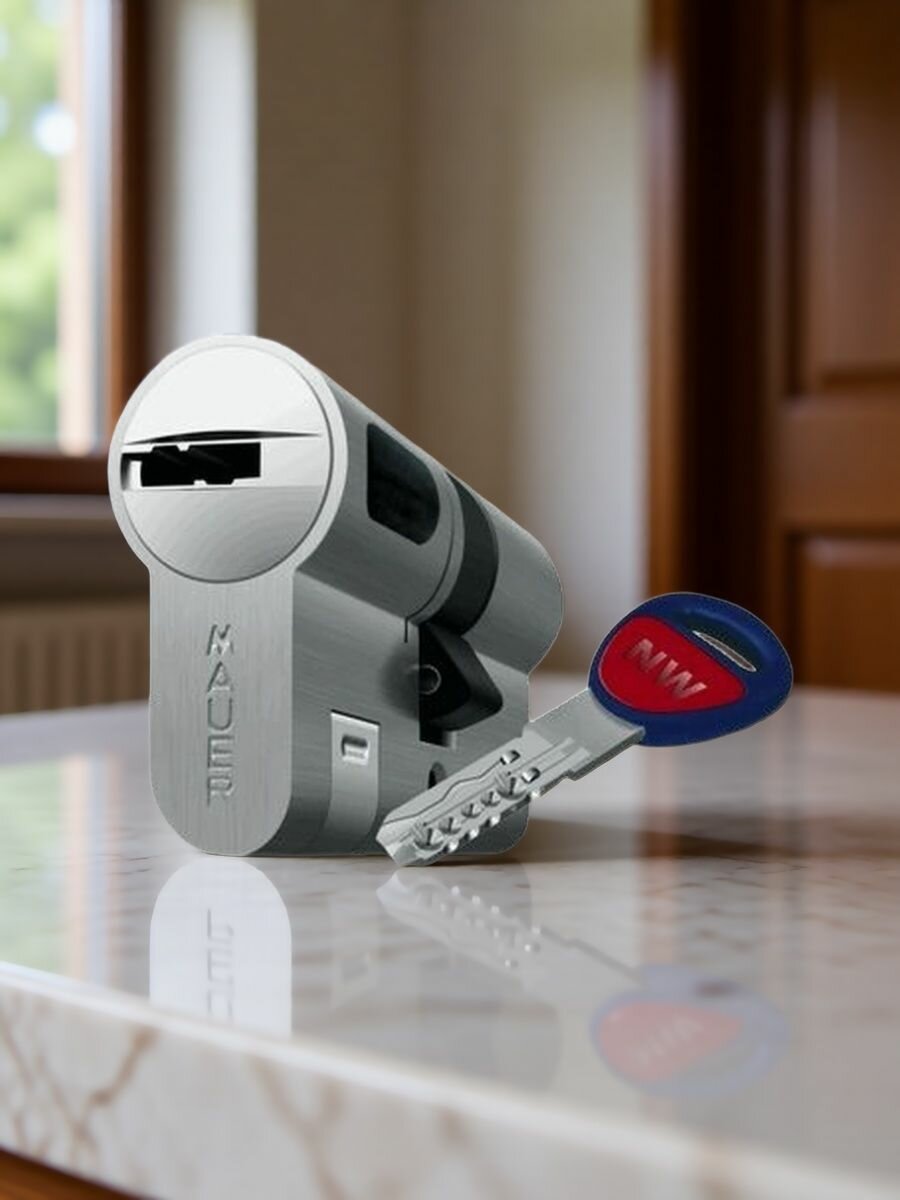 Цилиндровый механизм MAUER NW New Wave 4 L67 мм. 36-31Ш никель, шток под 70мм