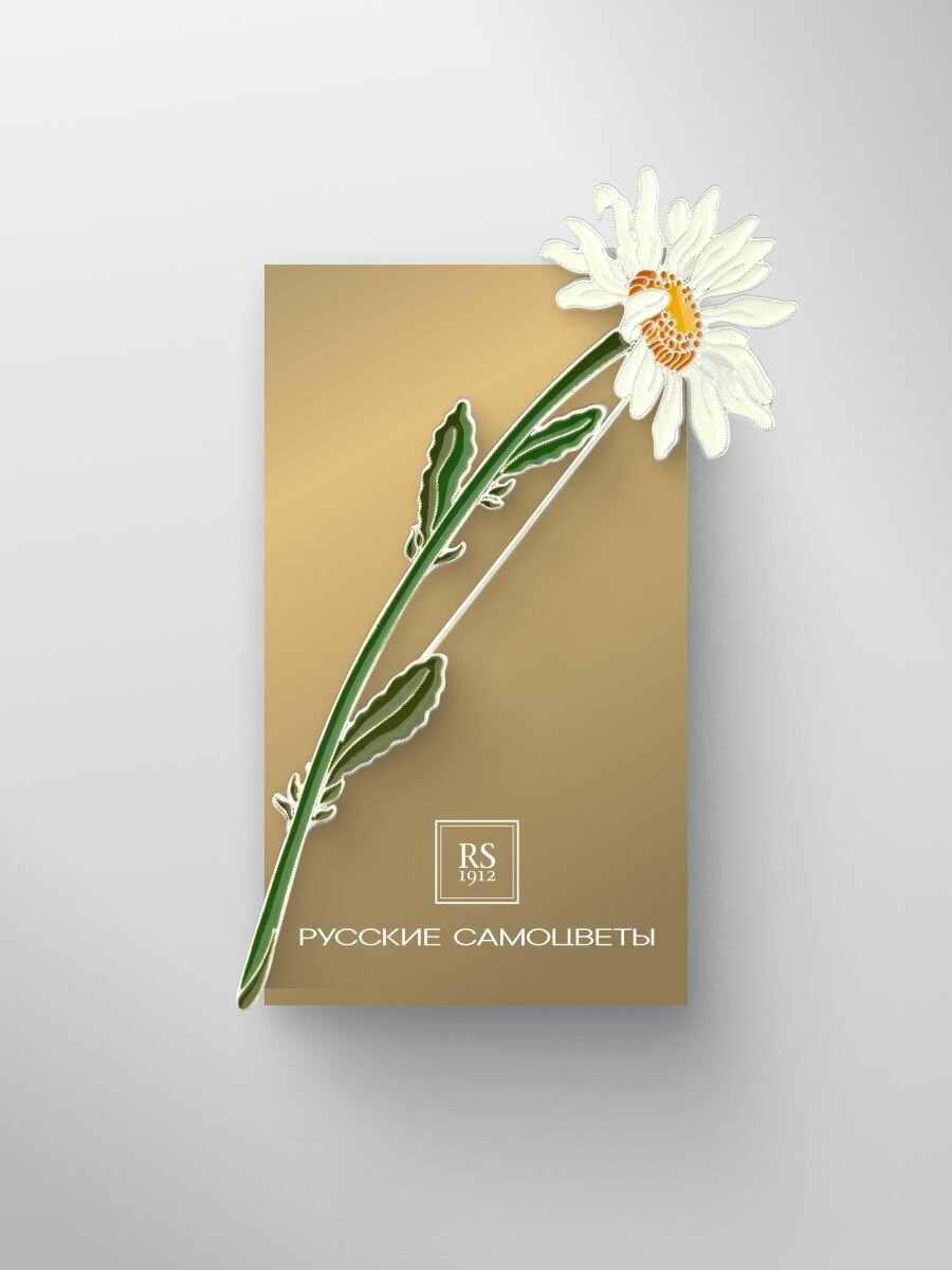 Брошь, серебро, 925 проба, эмаль