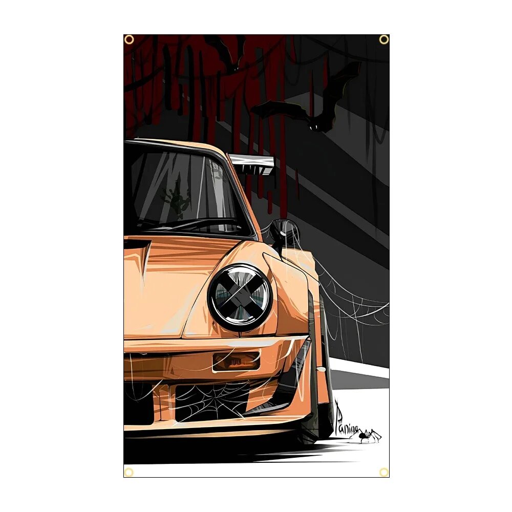 JDM гоночный автомобильный флаг из полиэстера 90x150 см 90x150cm(35x59in), 328JDQ0164