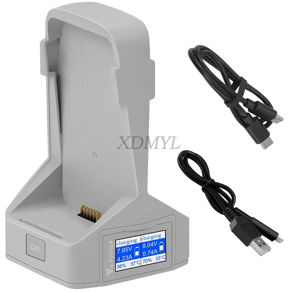 Двусторонняя батарея Butler с цифровым дисплеем, экраном, зарядное устройство, концентратор, станция хранения, менеджер, внешний аккумулятор для DJI, аксессуары для флип-дронов