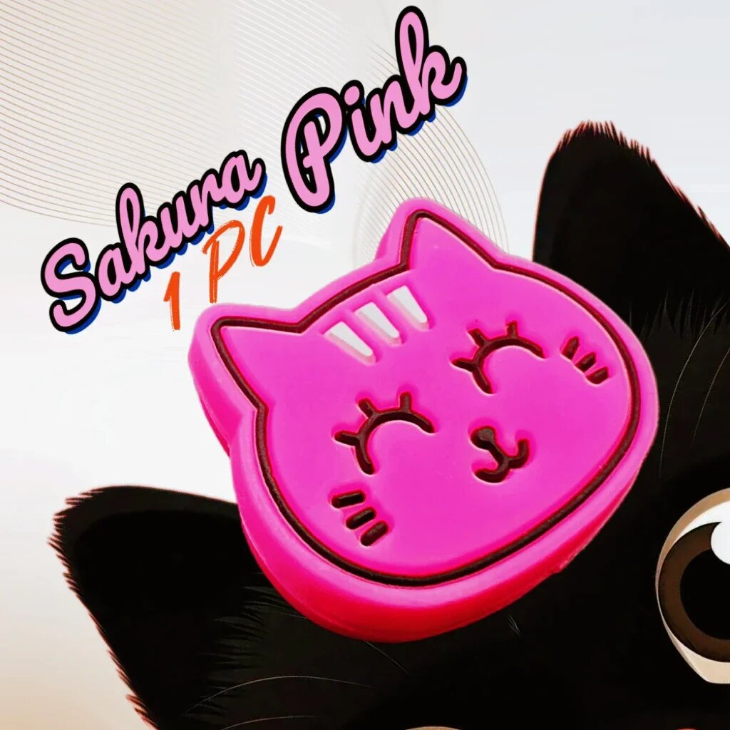 Силиконовый амортизатор для теннисной ракетки в виде котика Розовый, 1PC Sakura Pink