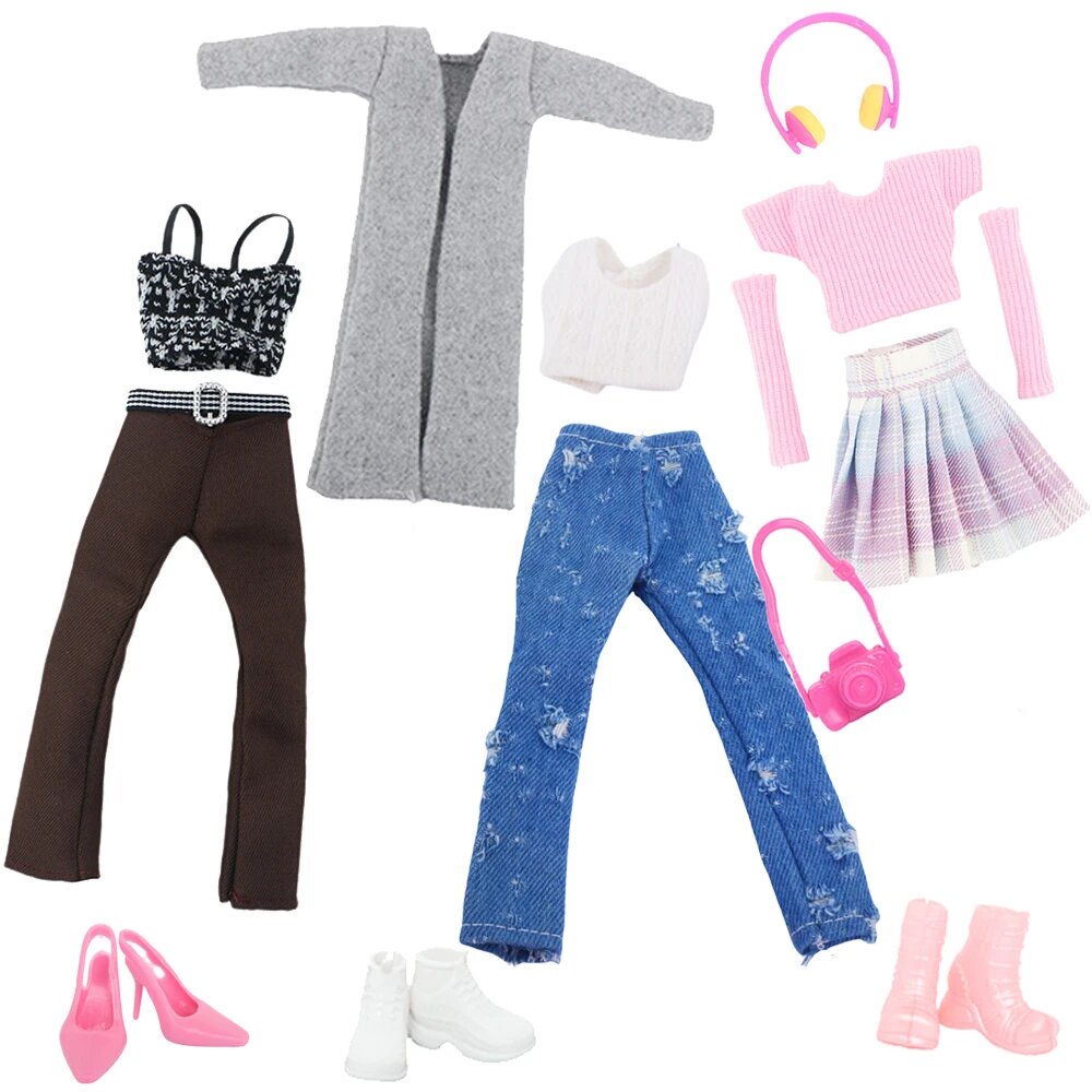 Набор одежды для куклы 1/6 разноцветный