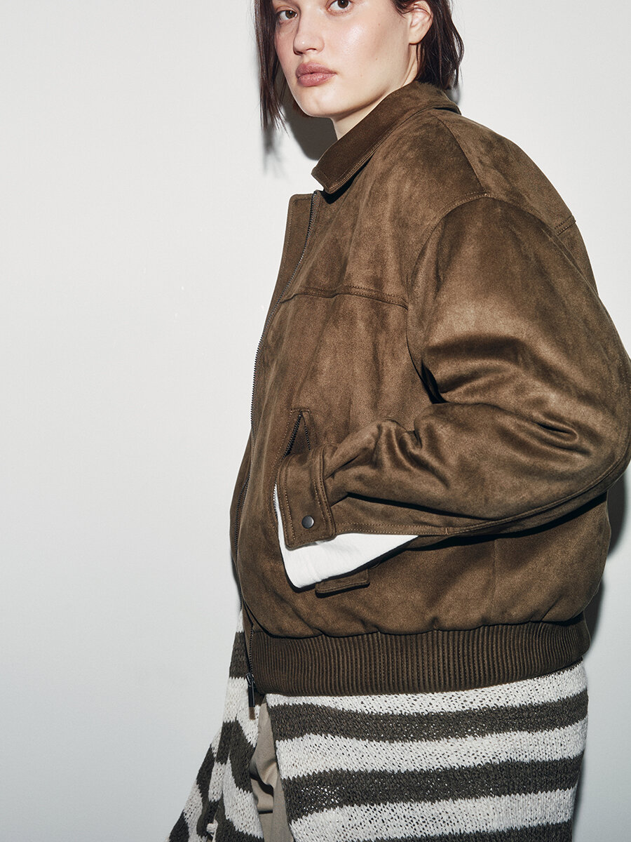 Бомбер plus size