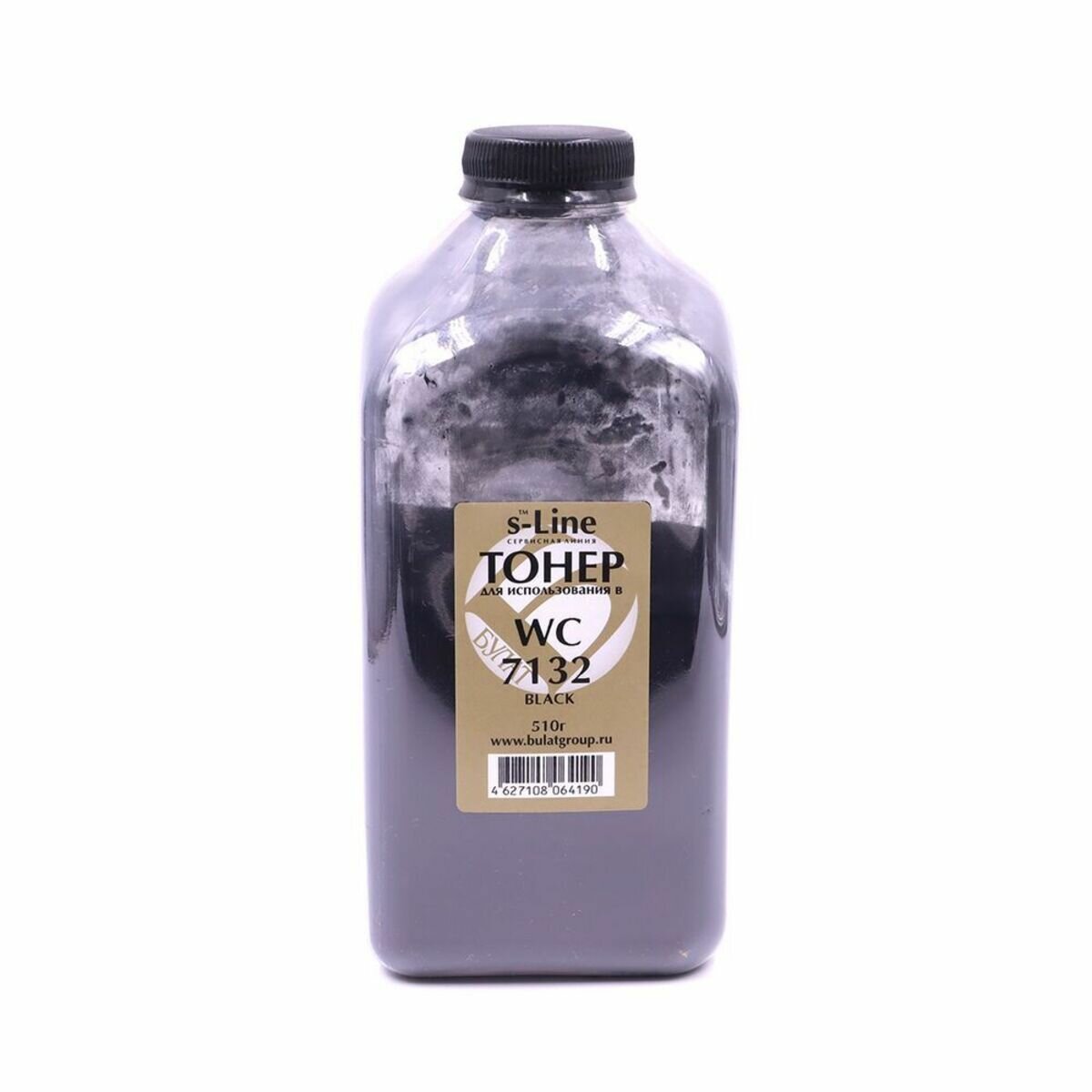 Тонер с девелопером булат s-Line Xerox WC 7132 для Xerox WC 7132 (Чёрный, банка 510 г)