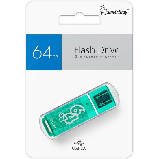 USB флешка Smartbuy 64Gb Glossy green USB 2.0